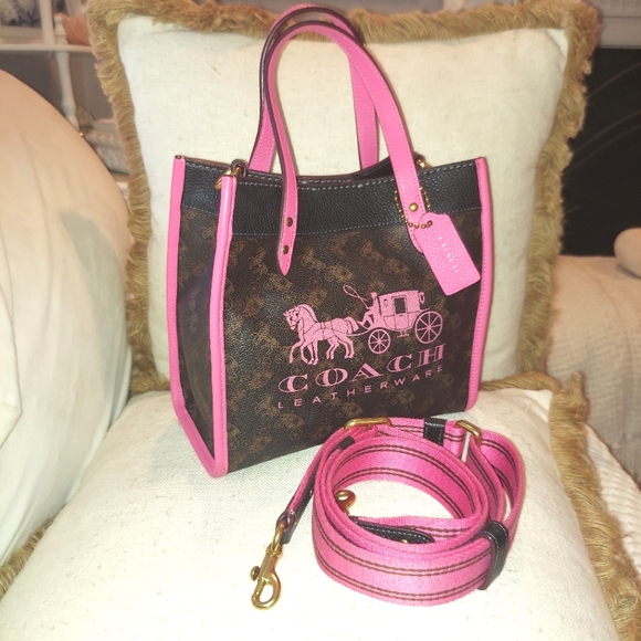 Coach | Bags | Coach Field Tote 22 Horse And Carriage Pink Truffle C8456 Adorable | Poshmark